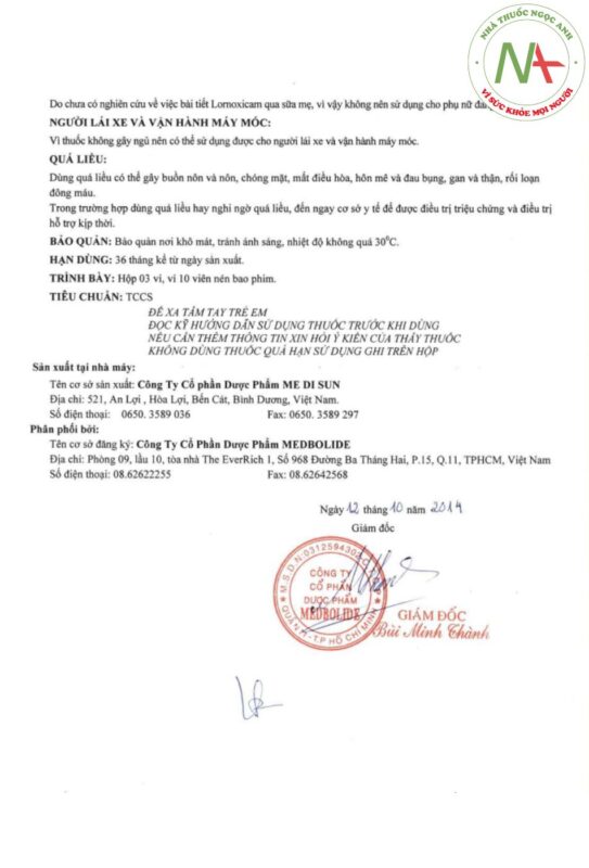 Thuốc Vocfor 4mg có tác dụng gì, giá bao nhiêu, mua ở đâu?