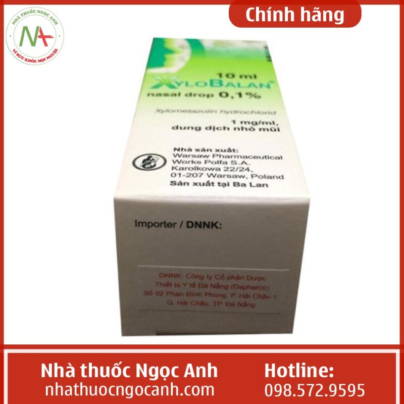 Thuốc nhỏ mũi Xylobalan Nasal Drop 0,1% giá bao nhiêu, mua ở đâu?