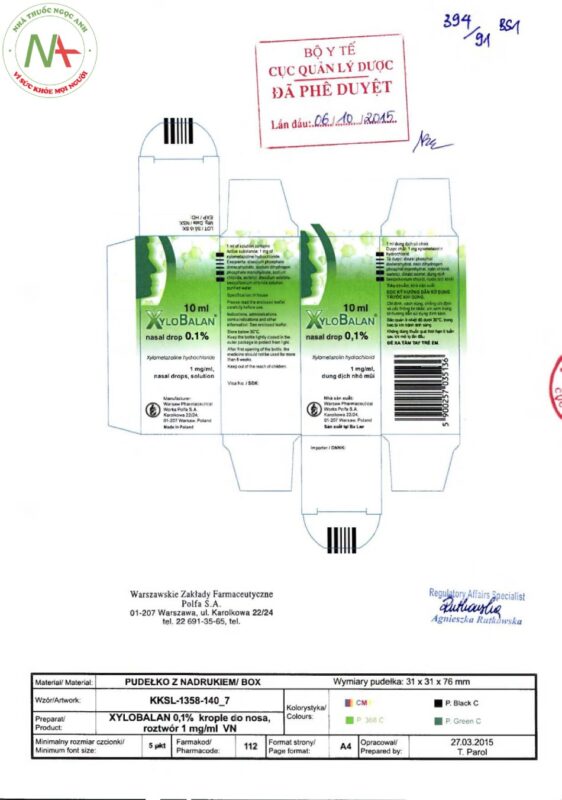 Thuốc nhỏ mũi Xylobalan Nasal Drop 0,1% giá bao nhiêu, mua ở đâu?