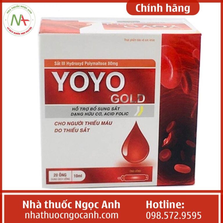Thuốc sắt Yoyo Gold cách sử dụng, giá bao nhiêu, mua ở đâu?