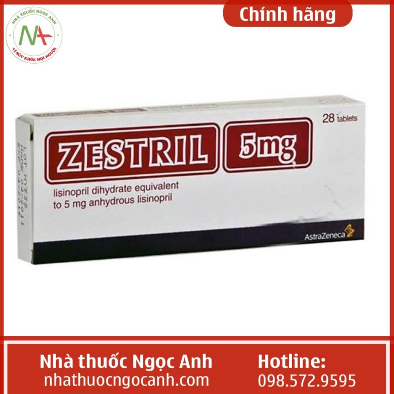 Thuốc Zestril 5mg là thuốc gì, tác dụng gì, giá bao nhiêu, mua ở đâu