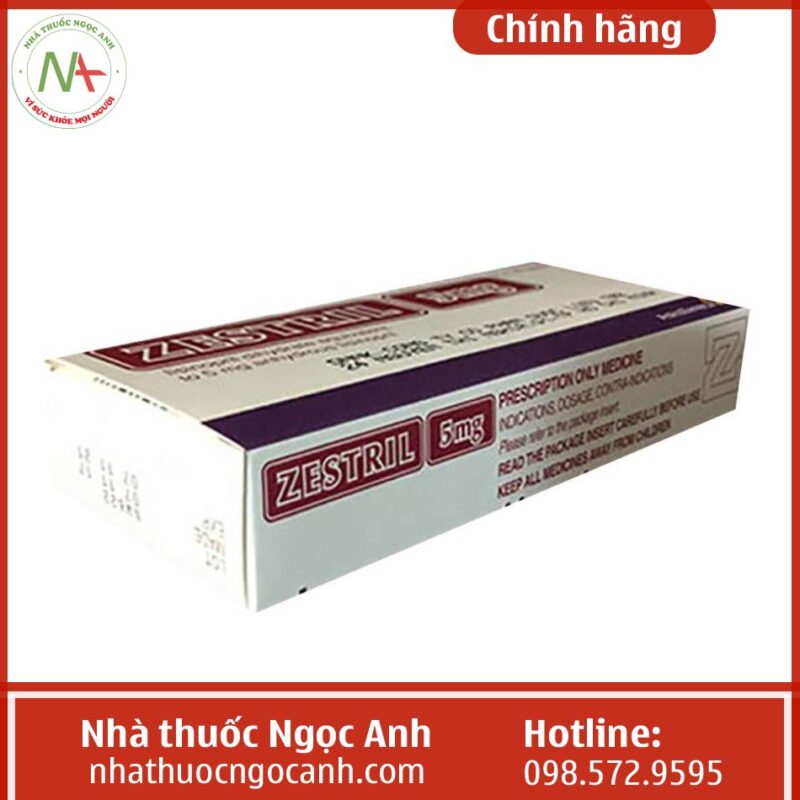 Thuốc Zestril 5mg là thuốc gì, tác dụng gì, giá bao nhiêu, mua ở đâu