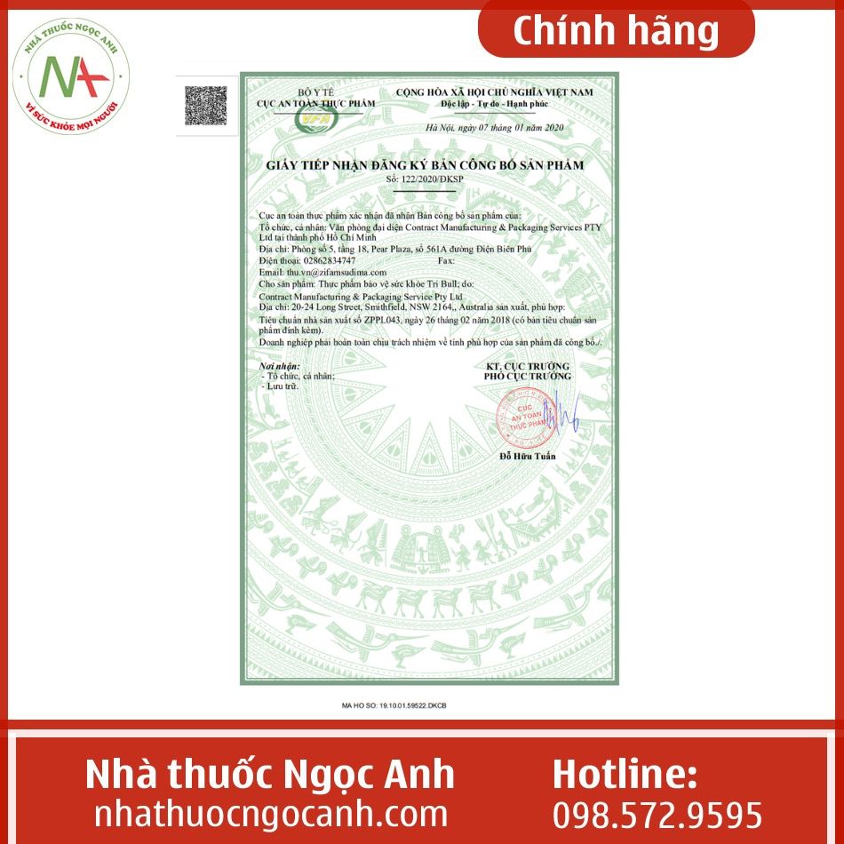 Thuốc Tri Bull là gì, có tác dụng gì, giá bao nhiêu, mua ở đâu