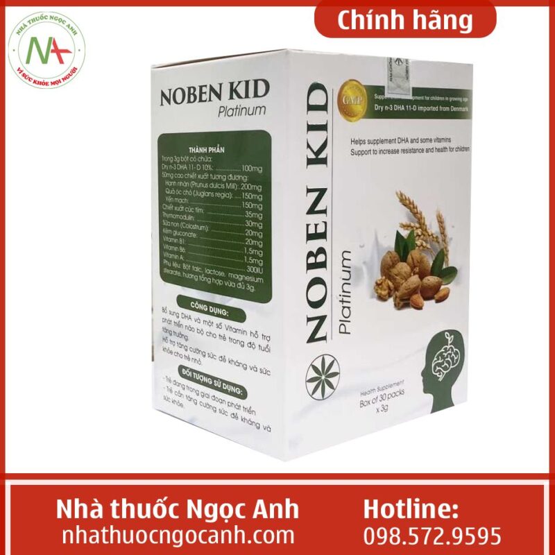 Cốm Noben Kid Platinum có lừa đảo không, giá bao nhiêu, mua ở đâu