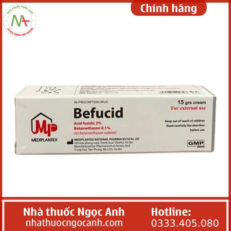 Thuốc Befucid 15g thành phần, tác dụng, giá bao nhiêu, mua ở đâu