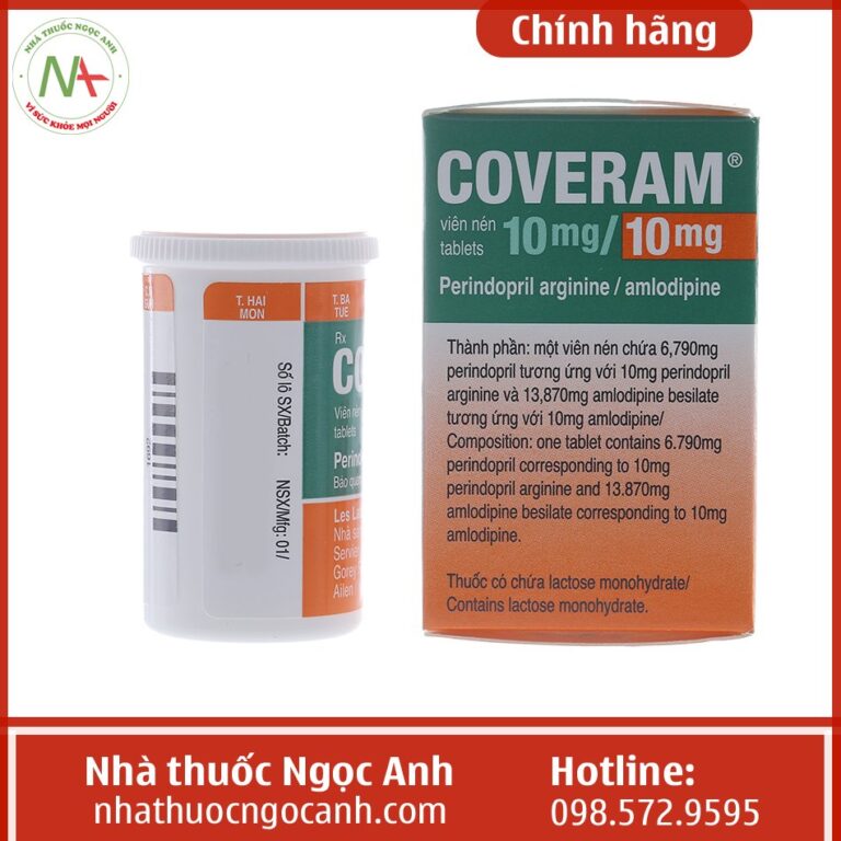 Thuốc huyết áp cao Coveram 10mg/10mg giá bao nhiêu, mua ở đâu