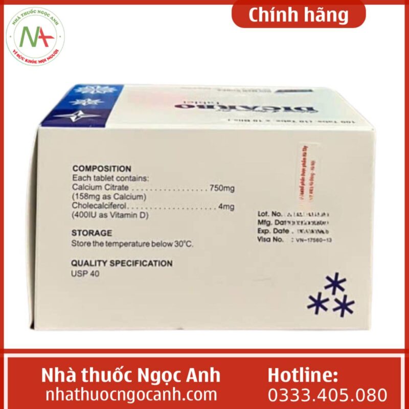 Thuốc Dicarbo Tablet 750mg là thuốc gì, giá bao nhiêu, mua ở đâu