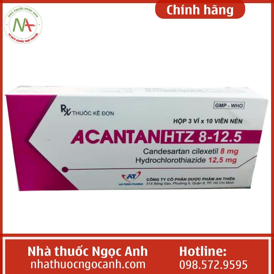 Thuốc Acantan HTZ 8-12.5 là thuốc gì, mua ở đâu, giá bao nhiêu