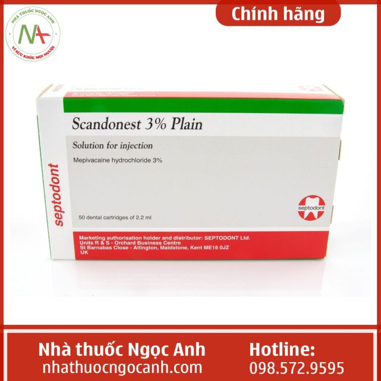 Thuốc Scandonest 3% Plain là thuốc gì? Giá bao nhiêu? Mua ở đâu?