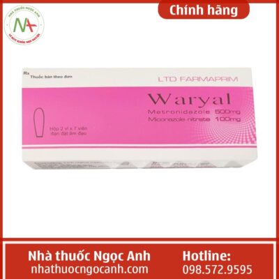 Thuốc đặt âm đạo Waryal mua ở đâu chính hãng? Giá bao nhiêu?