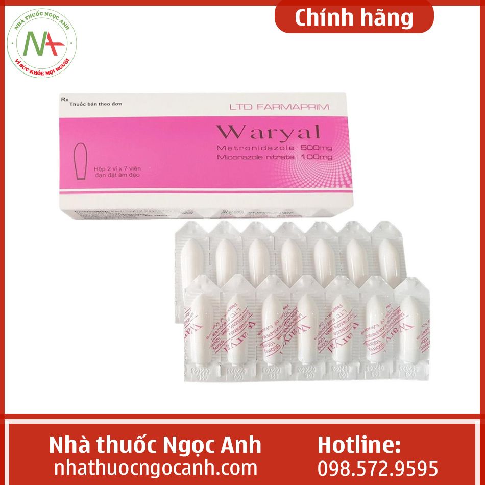 Thuốc đặt âm đạo Waryal mua ở đâu chính hãng? Giá bao nhiêu?