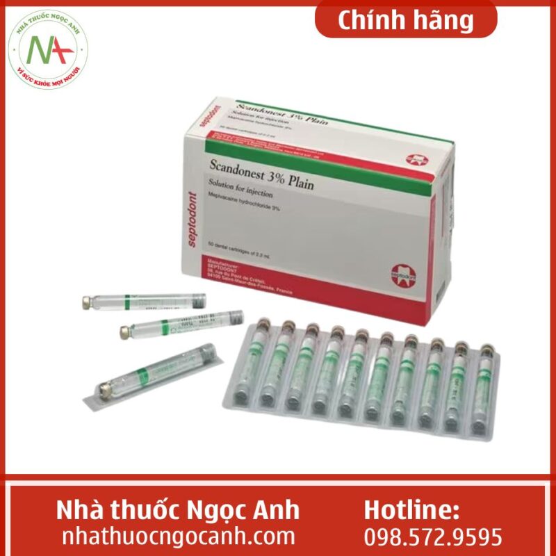 Thuốc Scandonest 3% Plain là thuốc gì? Giá bao nhiêu? Mua ở đâu?