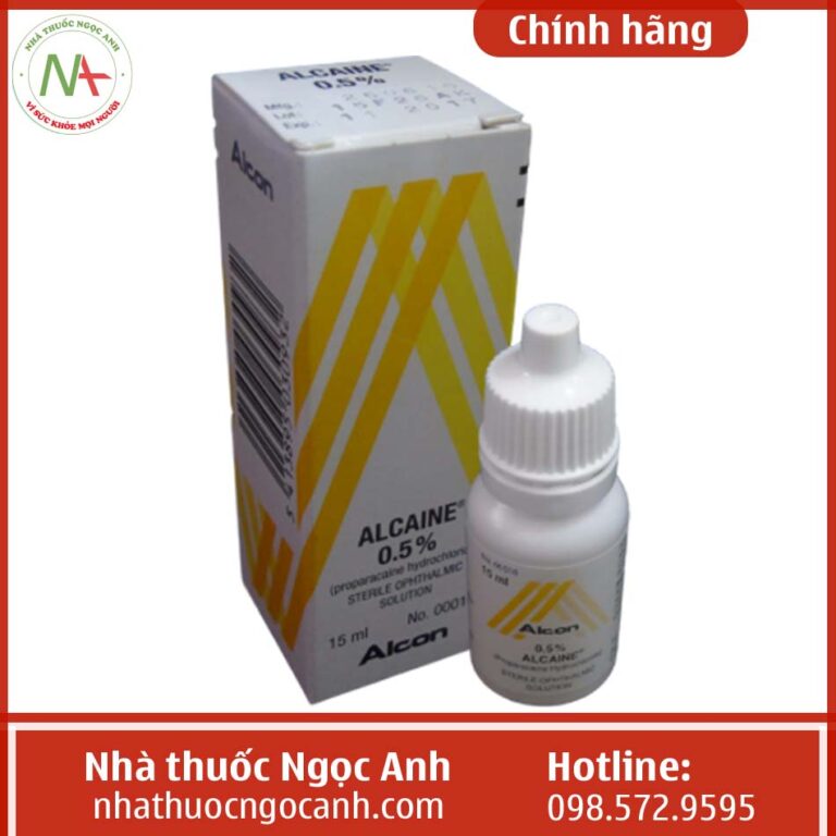 Thuốc tê nhỏ mắt Alcaine 0,5% 15ml có giá bao nhiêu, mua ở đâu?