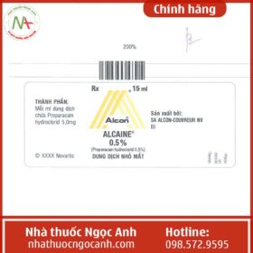Thuốc tê nhỏ mắt Alcaine 0,5% 15ml có giá bao nhiêu, mua ở đâu?