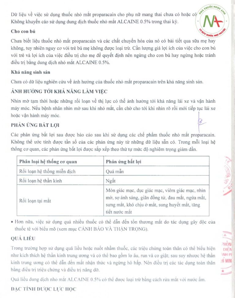 Thuốc tê nhỏ mắt Alcaine 0,5% 15ml có giá bao nhiêu, mua ở đâu?