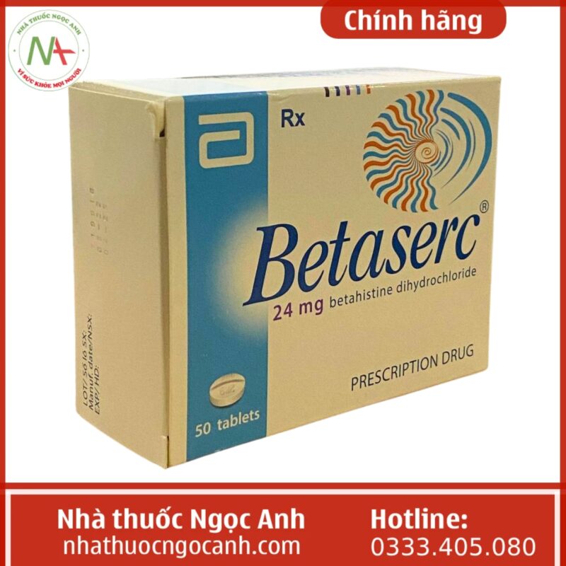 Thuốc Betaserc 24mg dùng trong bao lâu, giá bao nhiêu, mua ở đâu?