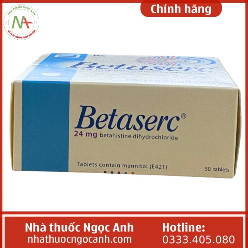 Thuốc Betaserc 24mg dùng trong bao lâu, giá bao nhiêu, mua ở đâu?