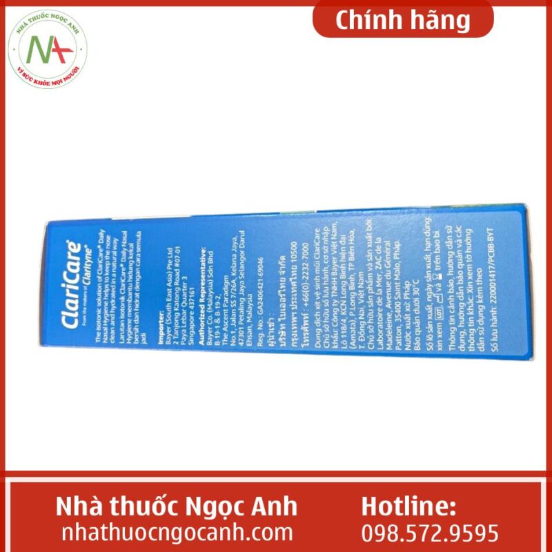 ClariCare Daily 100ml có tác dụng gì, giá bao nhiêu, mua ở đâu?