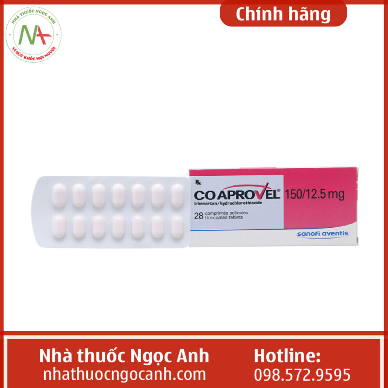 Thuốc CoAprovel 150/12.5mg là thuốc gì, giá bao nhiêu, mua ở đâu