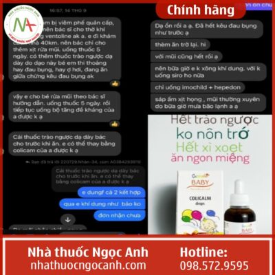 Baby Natural Colicalm drops là thuốc gì, mua ở đâu, giá bao nhiêu