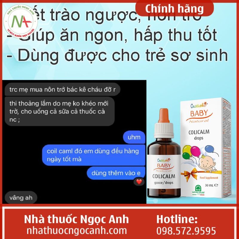 Baby Natural Colicalm drops là thuốc gì, mua ở đâu, giá bao nhiêu