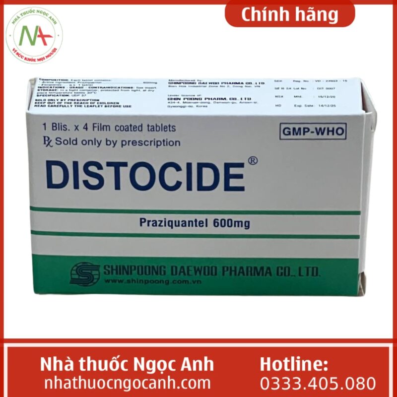 Thuốc Distocide 600mg là thuốc gì, liều dùng, giá bao nhiêu, mua ở đâu?