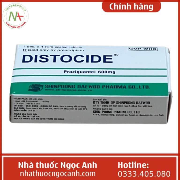 Thuốc Distocide 600mg là thuốc gì, liều dùng, giá bao nhiêu, mua ở đâu?