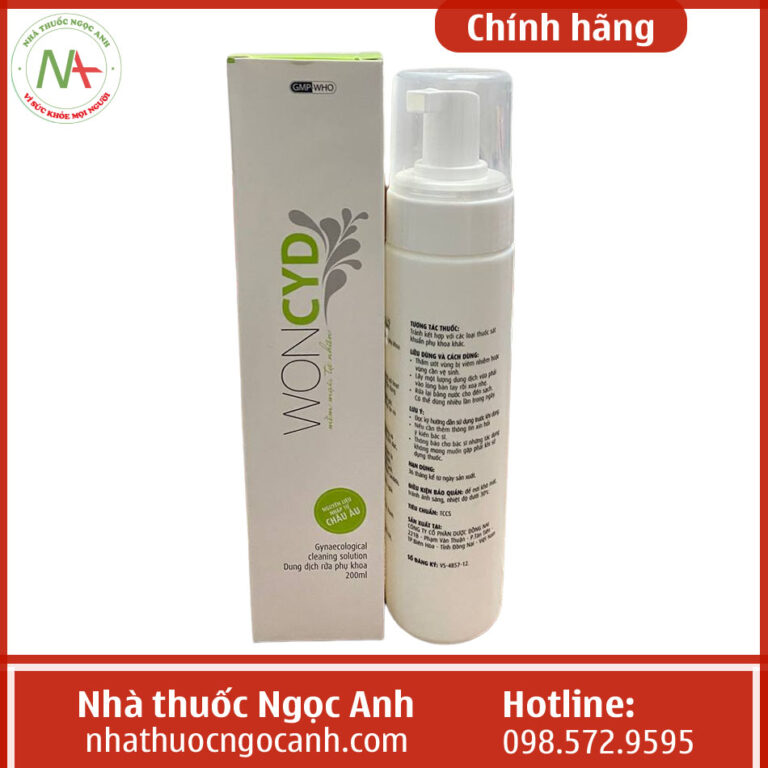 Dung dịch vệ sinh Woncyd 200ml có tốt không, mua ở đâu, giá bao nhiêu?