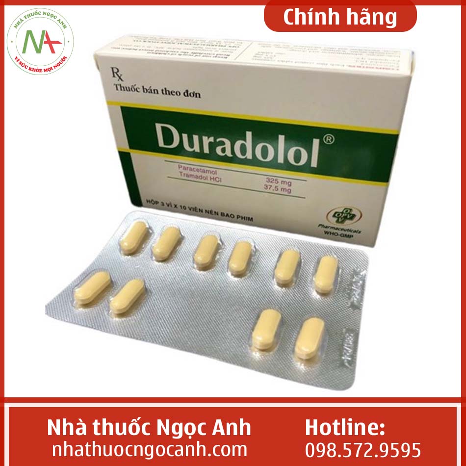 Thuốc Duradolol là thuốc gì, tác dụng gì, giá bao nhiêu, mua ở đâu