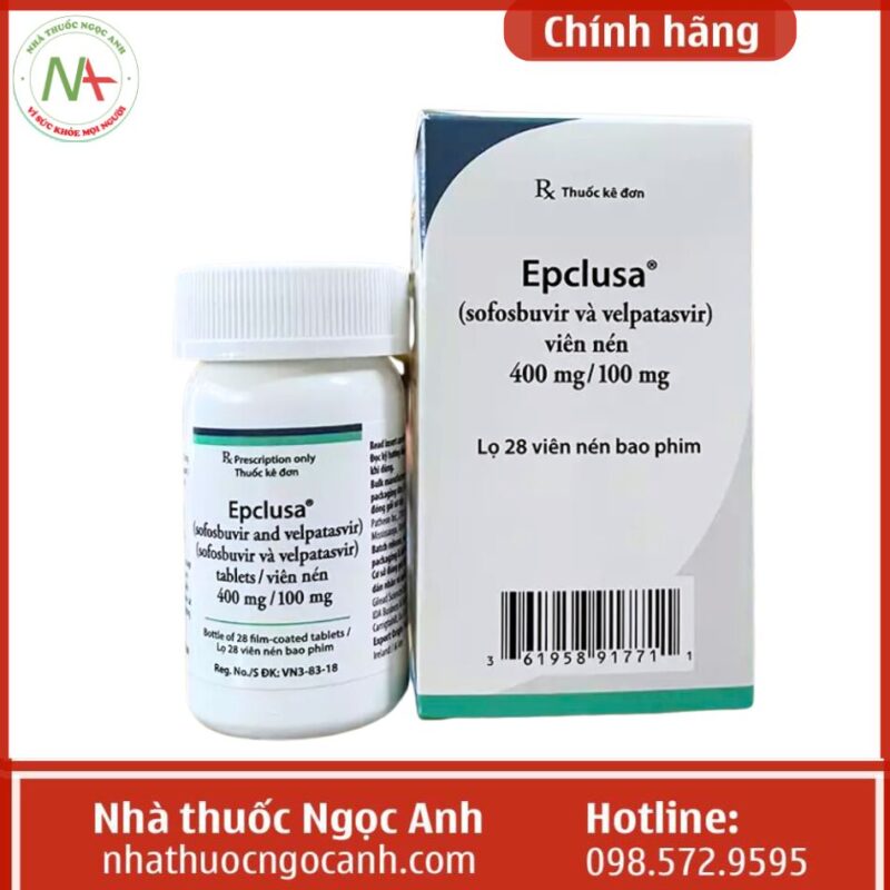 Thuốc Epclusa 400mg/100mg là thuốc gì, giá bao nhiêu, mua ở đâu