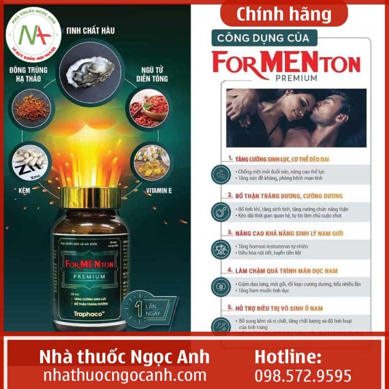 Thuốc Formenton Premium Traphaco là thuốc gì, giá bao nhiêu, mua ở đâu?
