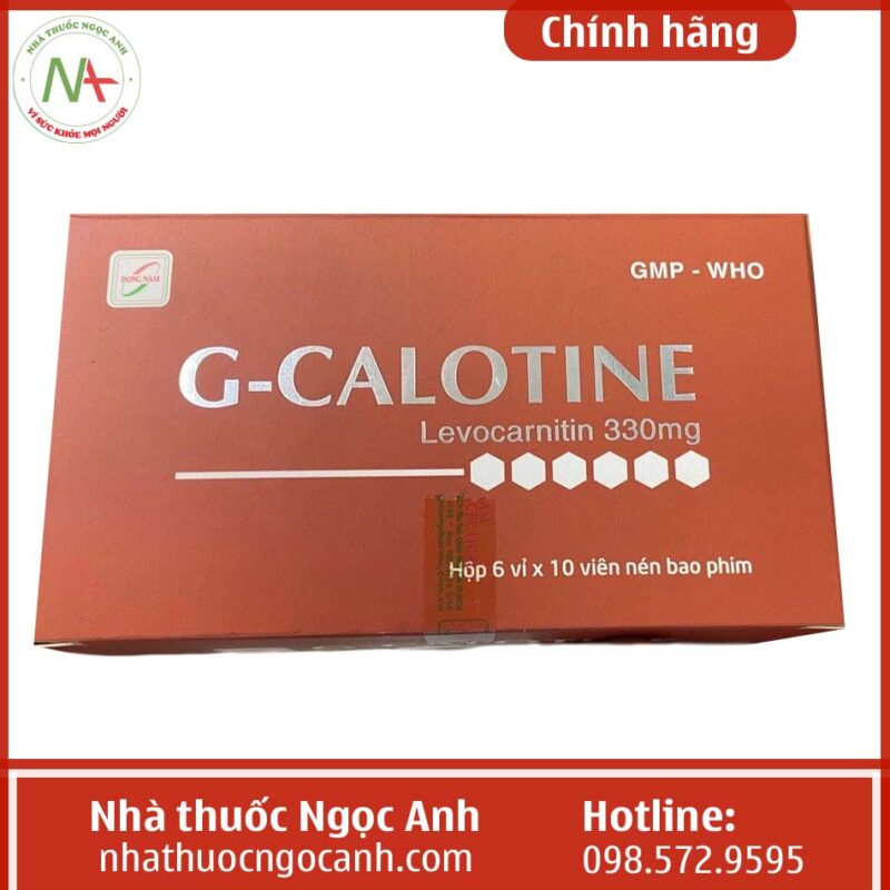 Thuốc G-Calotine Levocarnitine 330mg có tác dụng gì, giá bao nhiêu, mua ...