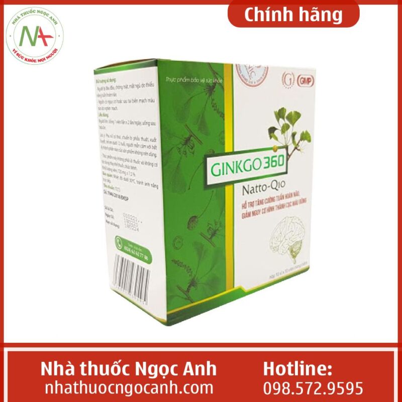 Thuốc Ginkgo 360 Natto-Q10 là thuốc gì, mua ở đâu, giá bao nhiêu?