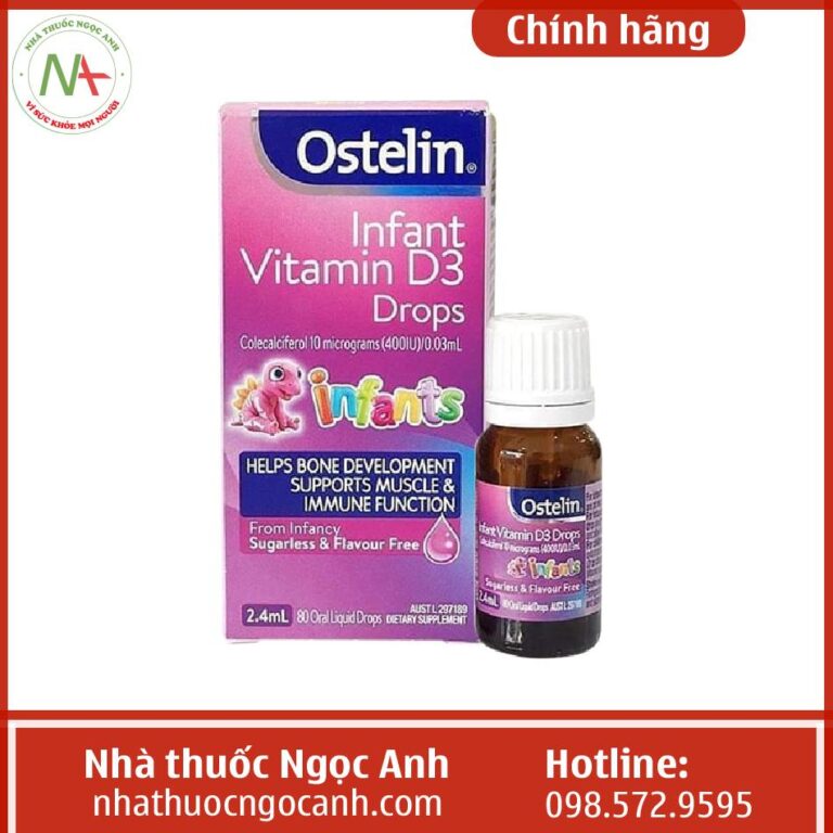 Infant Vitamin D3 Drops Ostelin 2.4ml cách dùng, giá bao nhiêu, mua ở đâu?