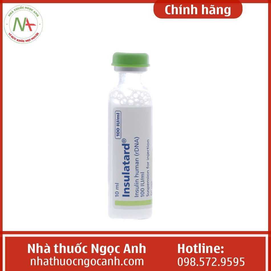 Thuốc Insulatard 100IU/ml tác dụng gì, mua ở đâu, giá bao nhiêu?