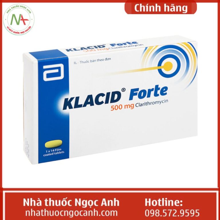 Thuốc Klacid Forte 500mg là thuốc gì, giá bao nhiêu, mua ở đâu?