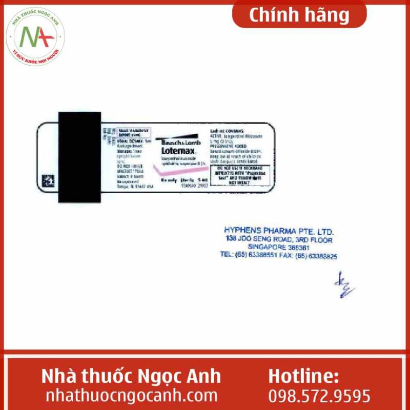 Thuốc nhỏ mắt Lotemax 0.5% có tác dụng gì, mua ở đâu, giá bao nhiêu?