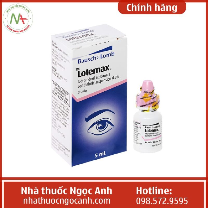 Thuốc nhỏ mắt Lotemax 0.5% có tác dụng gì, mua ở đâu, giá bao nhiêu?
