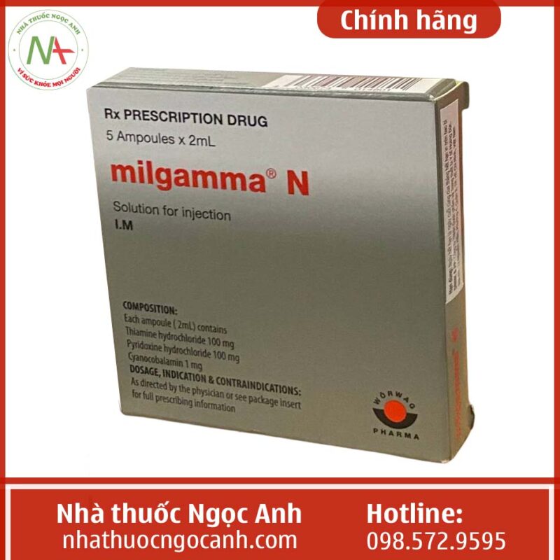 Thuốc Milgamma N (dạng tiêm) 2ml là thuốc gì, giá bao nhiêu, mua ở đâu