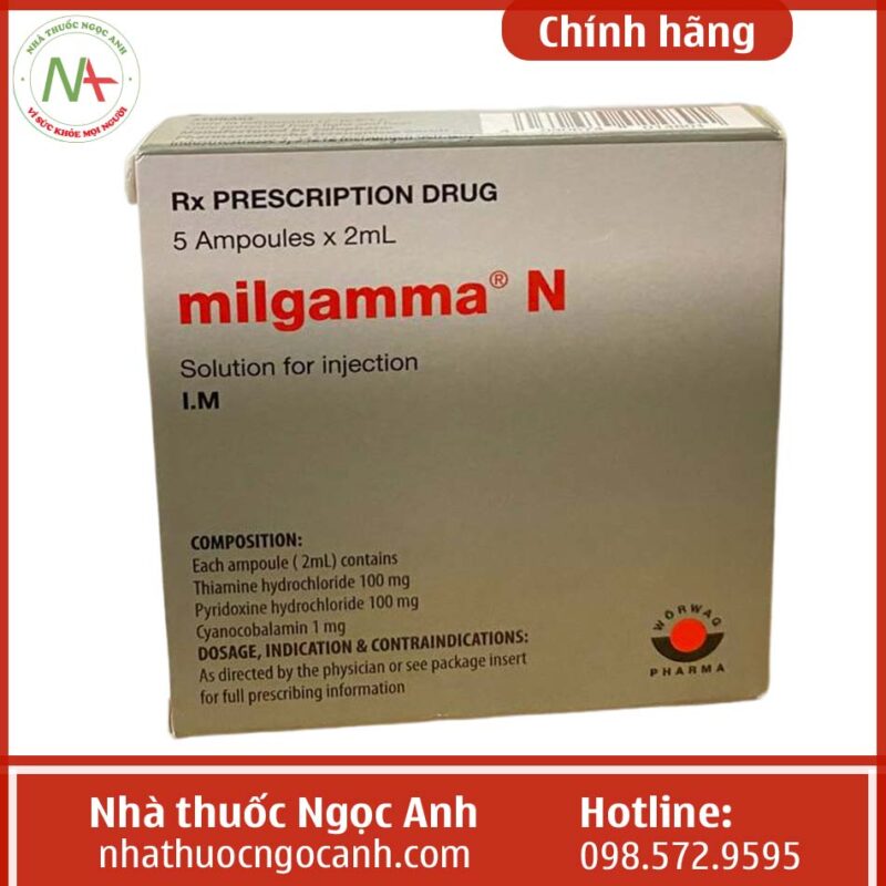 Thuốc Milgamma N (dạng tiêm) 2ml là thuốc gì, giá bao nhiêu, mua ở đâu