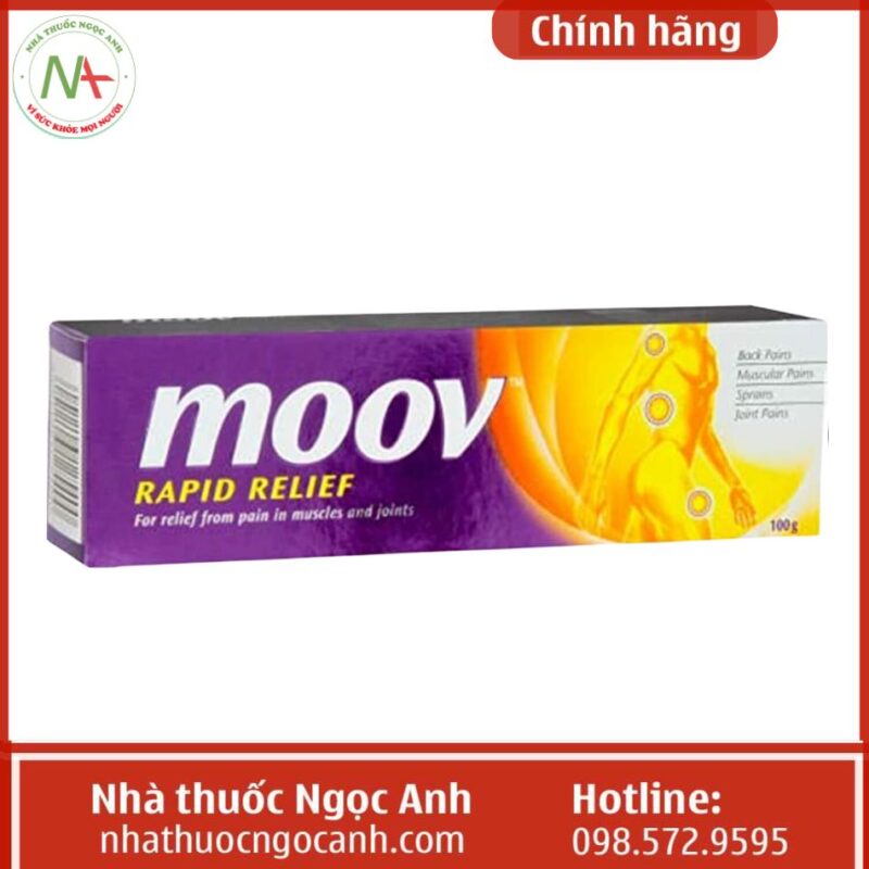 Thuốc Moov Rapid Relief là thuốc gì, giá bao nhiêu, mua ở đâu?