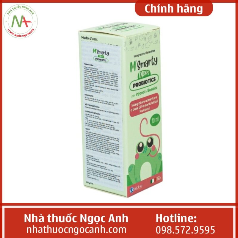 Men vi sinh 10 chủng M’smarty Drops Probiotics mua ở đâu, giá bao nhiêu?