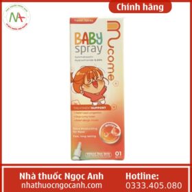 Thuốc xịt mũi Mucome Baby Spray có giá bao nhiêu, mua ở đâu?