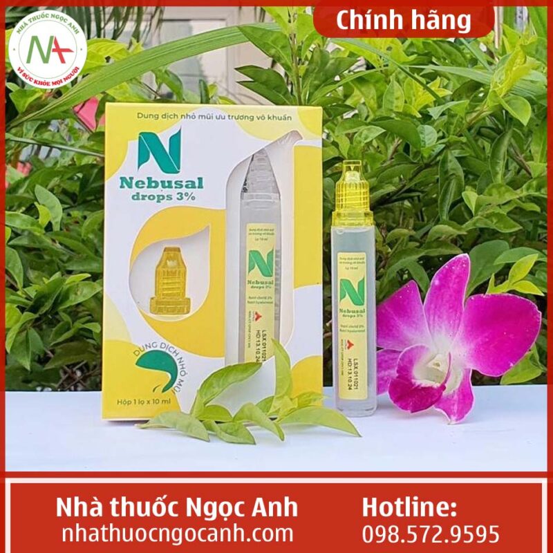 Nước muối ưu trương Nebusal drops 3% giá bao nhiêu, mua ở đâu