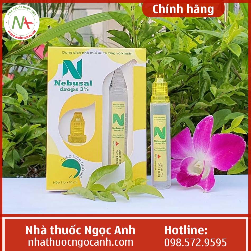 Nước muối ưu trương Nebusal drops 3% giá bao nhiêu, mua ở đâu