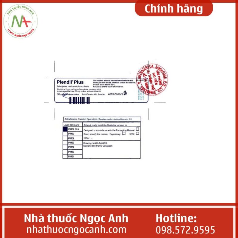 Thuốc Plendil Plus 5/50mg thời gian tác dụng, mua ở đâu, giá bao nhiêu?