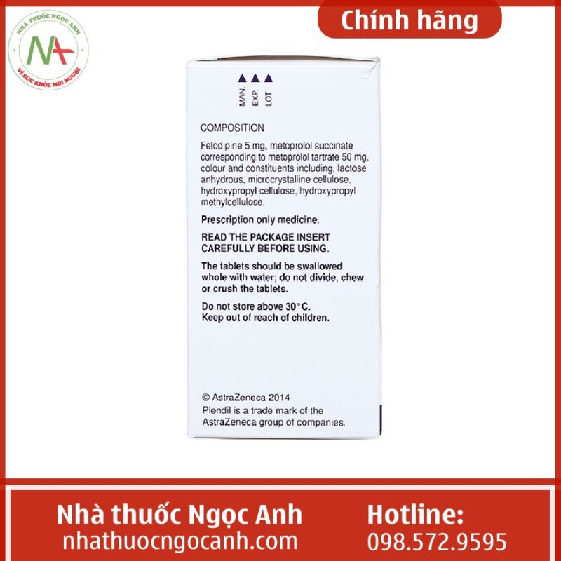 Thuốc Plendil Plus 5/50mg thời gian tác dụng, mua ở đâu, giá bao nhiêu?