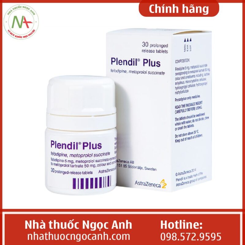 Thuốc Plendil Plus 5/50mg thời gian tác dụng, mua ở đâu, giá bao nhiêu?