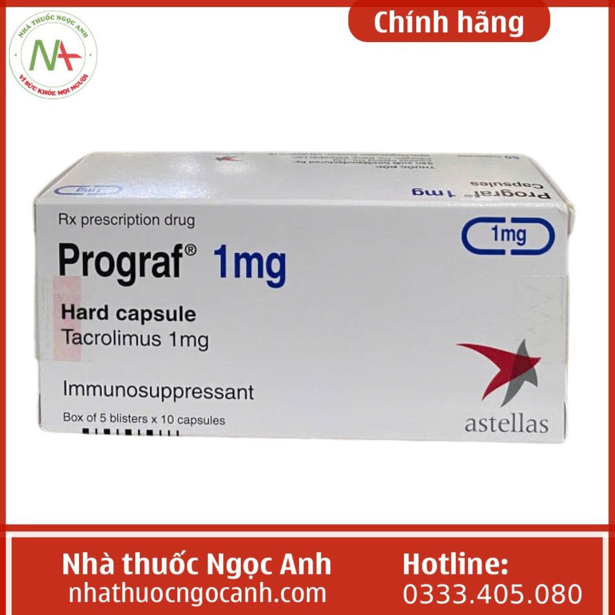 Thuốc Prograf 1mg số đăng ký là gì, giá bao nhiêu, mua ở đâu?