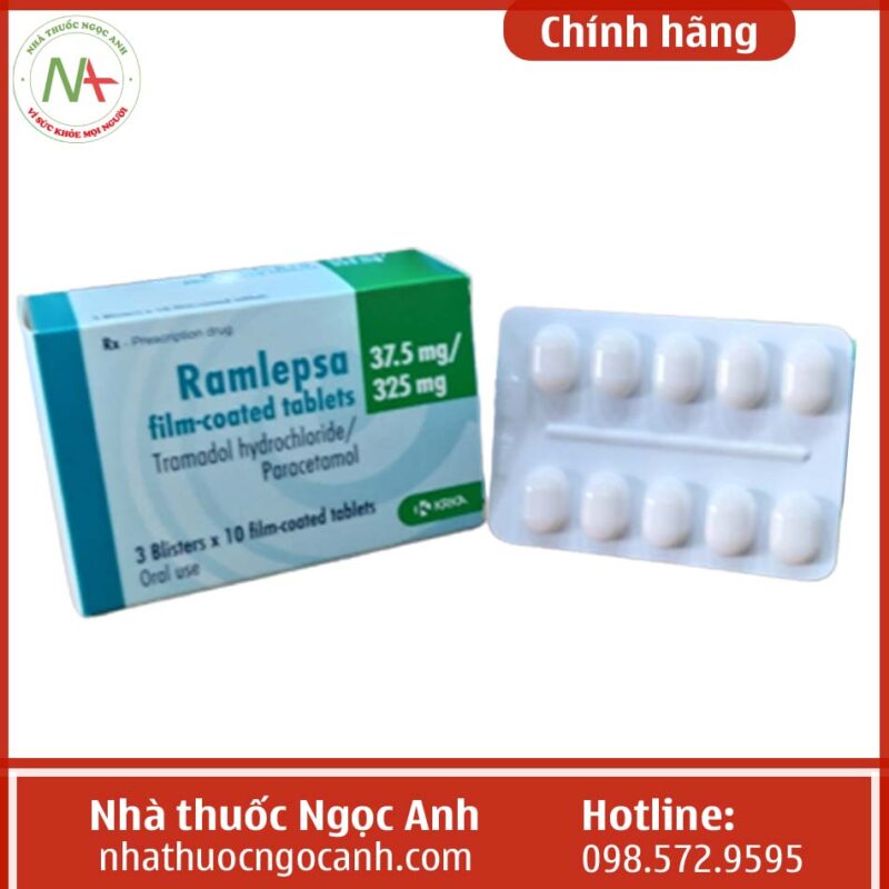 Thuốc Ramlepsa 37.5mg/325mg film-coated tablets giá bao nhiêu, mua ở đâu